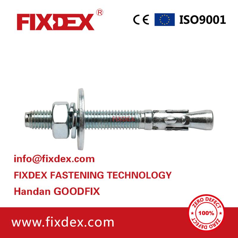 carbon steel or stainless steel Through bolt Galvanized Wedge Anchor ...