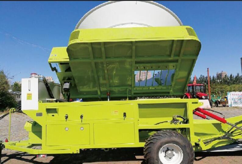 Large scale PTO silage hay forage grass straw bale chopper as hammer ...