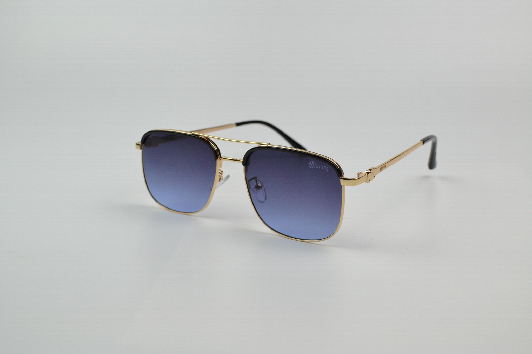 Aping 2182 China High Quality Square Double Bridge Shades Sunglasses ...