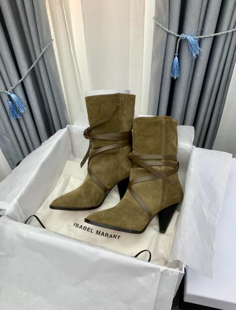 Isabel Marant Siane suede knee-high boots Isabel Marant Lophie rope ...