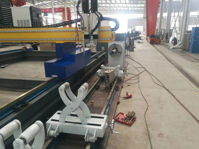 JX-4080 Gantry Type CNC Plasma Tube Cutter Machine Plasma Pipe Cutter ...