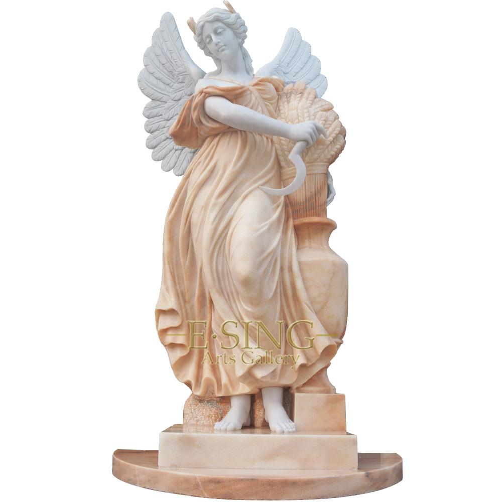 Natural Mix color Marble solider man statue for sale (China ...