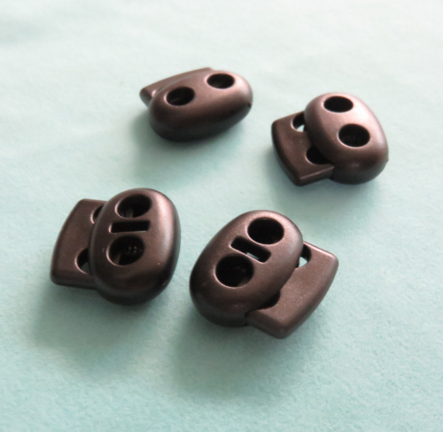 Plastic Spring Cord Lock Stoppers 2 Hole Pig Nose Rope Stopper - XL ...