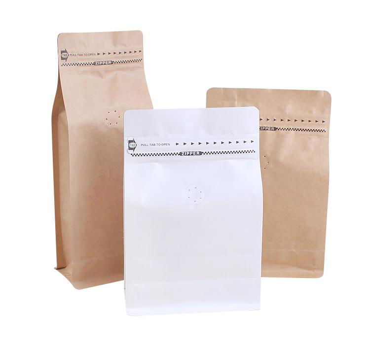 Flat bottom coffee bag Eco Friendly Flat Bottom Stand Up Coffee bag ...