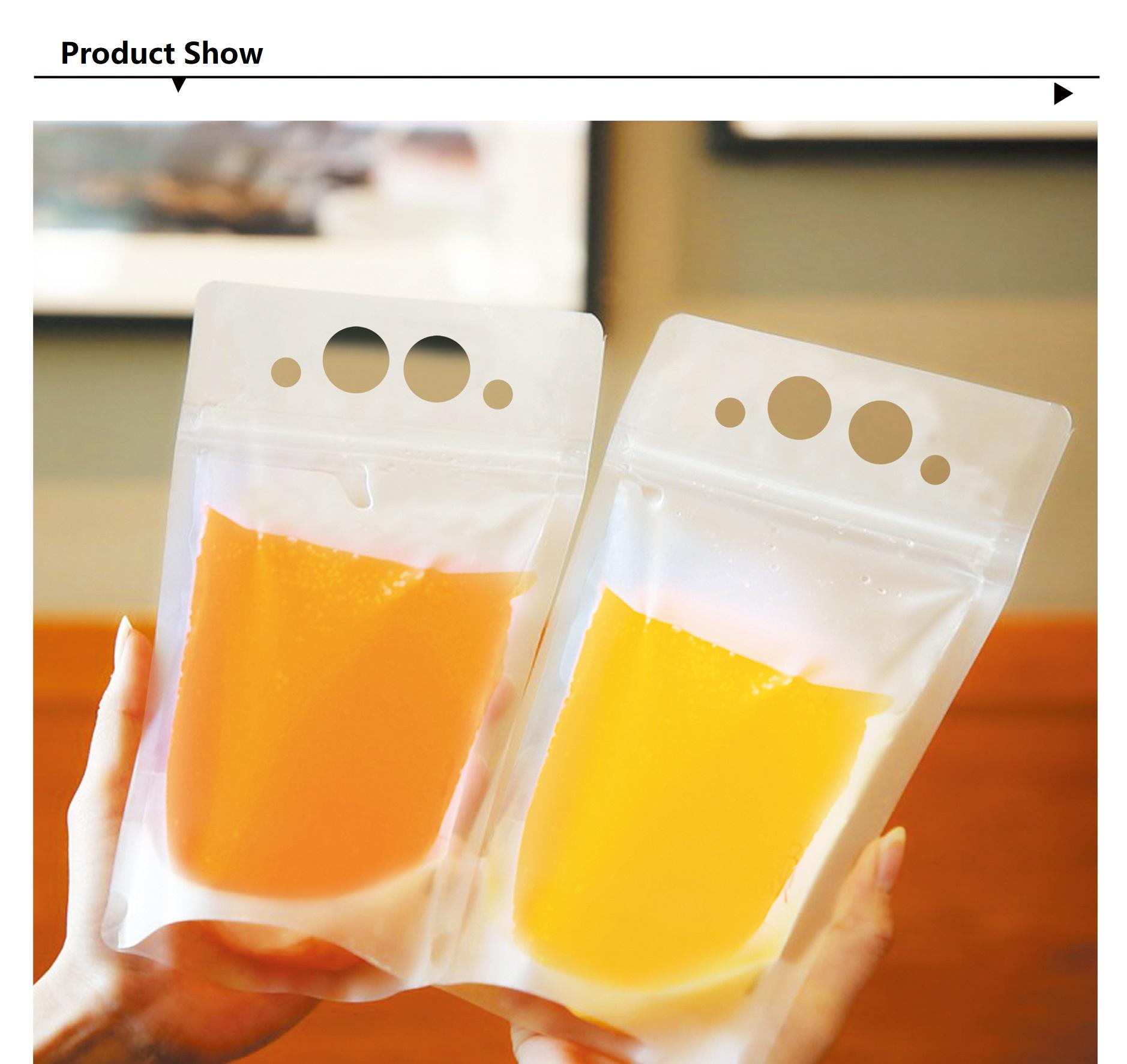Customized Standing Juice Drink Pouch With Straw - QD bags - QD (China ...