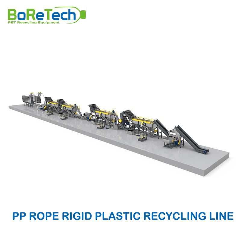 Rigid and Flexible Waste Plastics PP Ropes Recycling Washing System ...