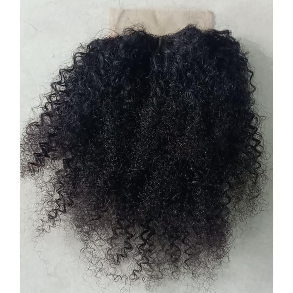 10A T shape 4x4 deep wave human hair Brazilian Human Hair Weaves middle ...