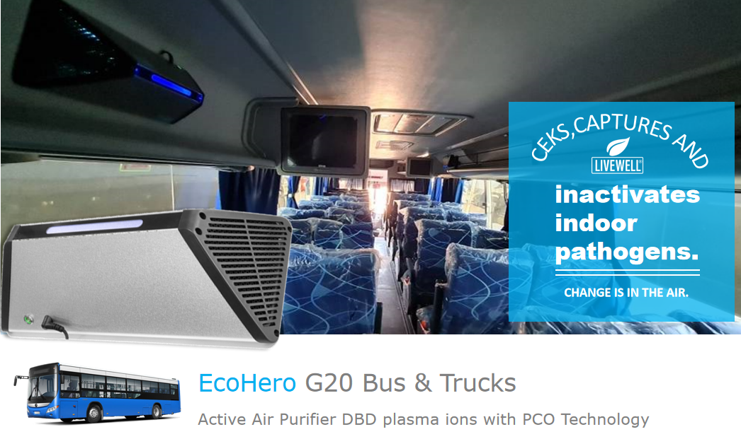 public bus & car air purification for remove odor and gas - G20-Bus ...