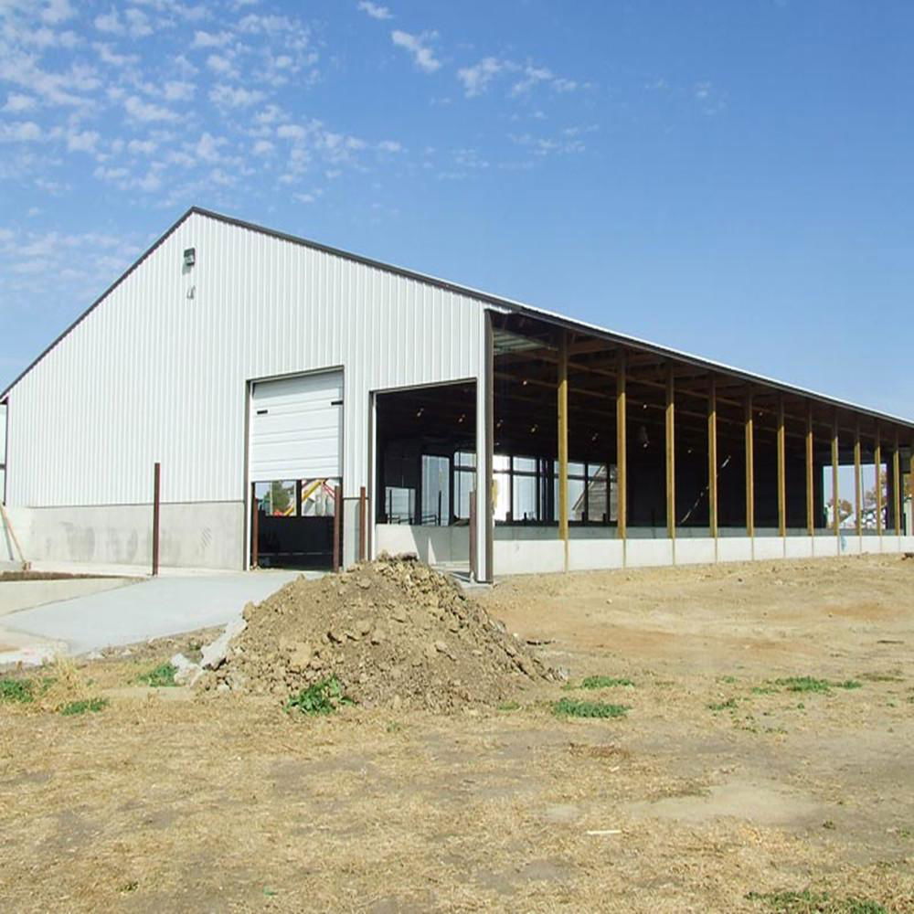 Prefabricated Steel Structure Design Livestock House Dairy Cow Farm ...
