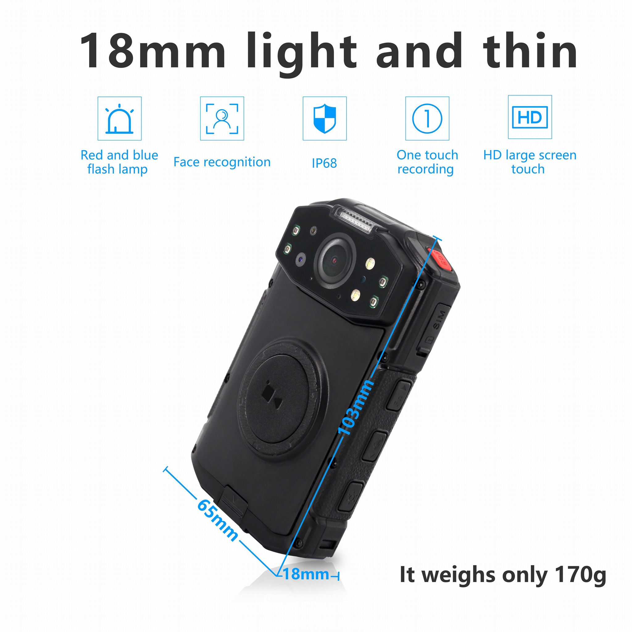 ONETHINGCAM 4G Body Dual Camera With 3.1 Inch Touch Screen Full up ...