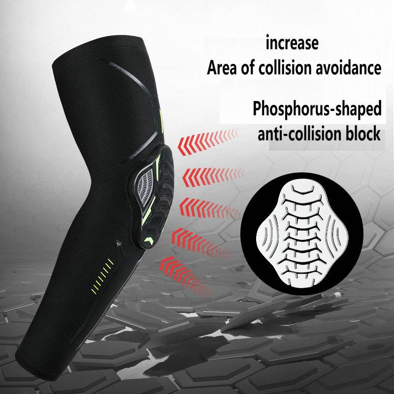 New Sports Arm Guard Cuff Honeycomb Anti-collision Pressure Elbow Joint ...