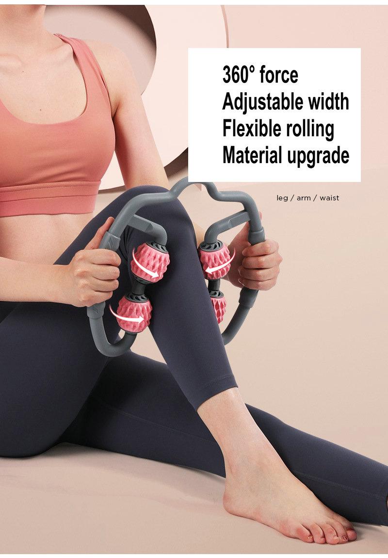 Beauty Leg Ring Clamp Pink Leg Clamp Fitness Body Yoga Massage Roller ...