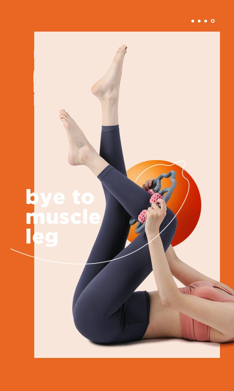 Beauty Leg Ring Clamp Pink Leg Clamp Fitness Body Yoga Massage Roller ...