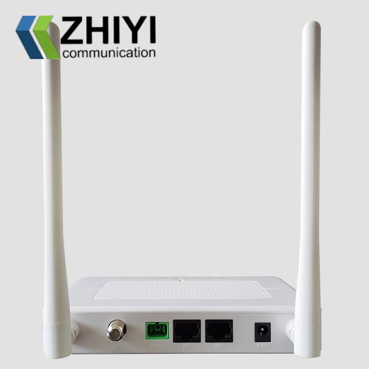 Gpon WiFi ONU 1ge+1fe +CATV (1*10/100/1000M and 1*10/100M) for FTTH Access - ZY-702XW - ZHIYI ...