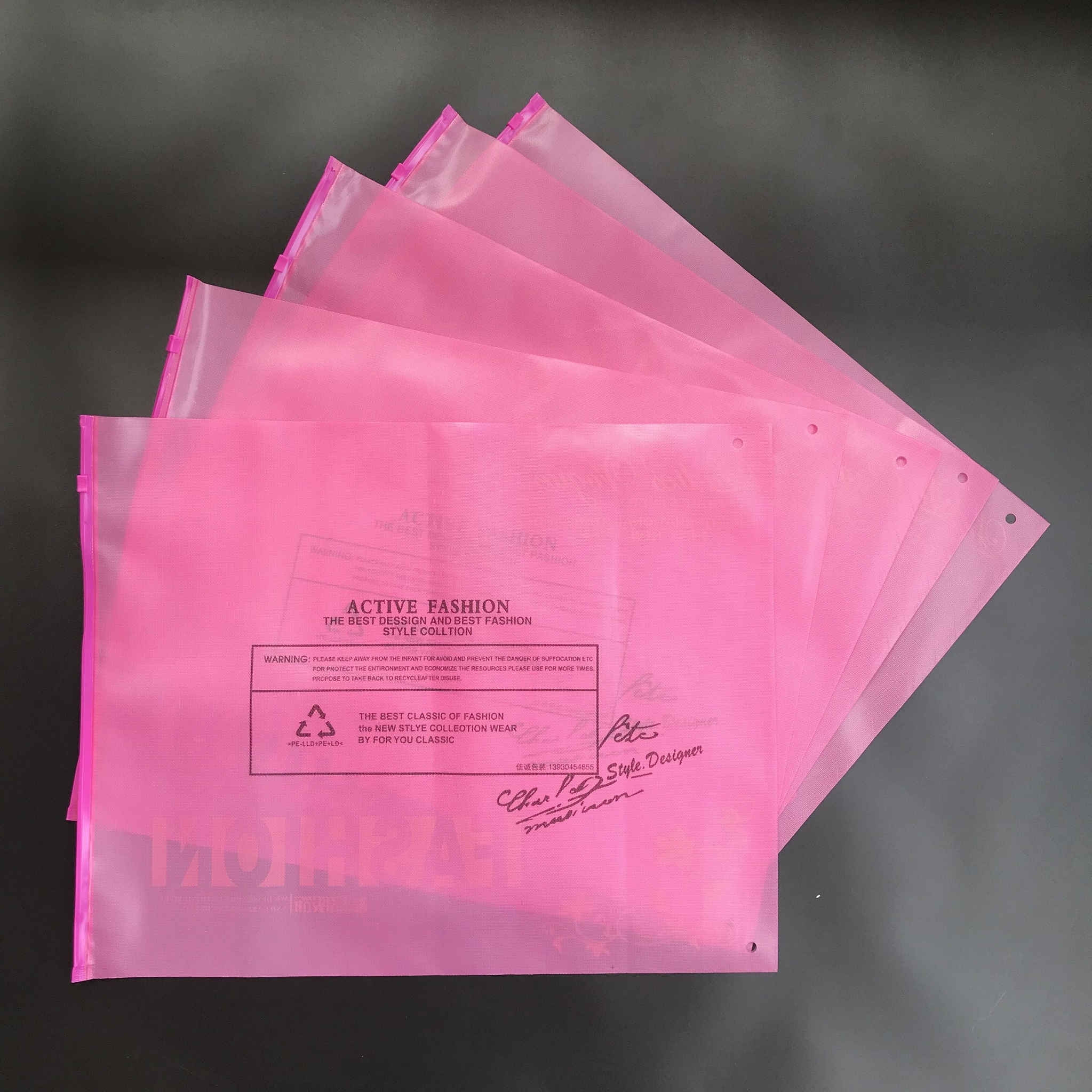 High quality Pe Cpe plastic bags with zipper for clothing - xyf-202118 ...