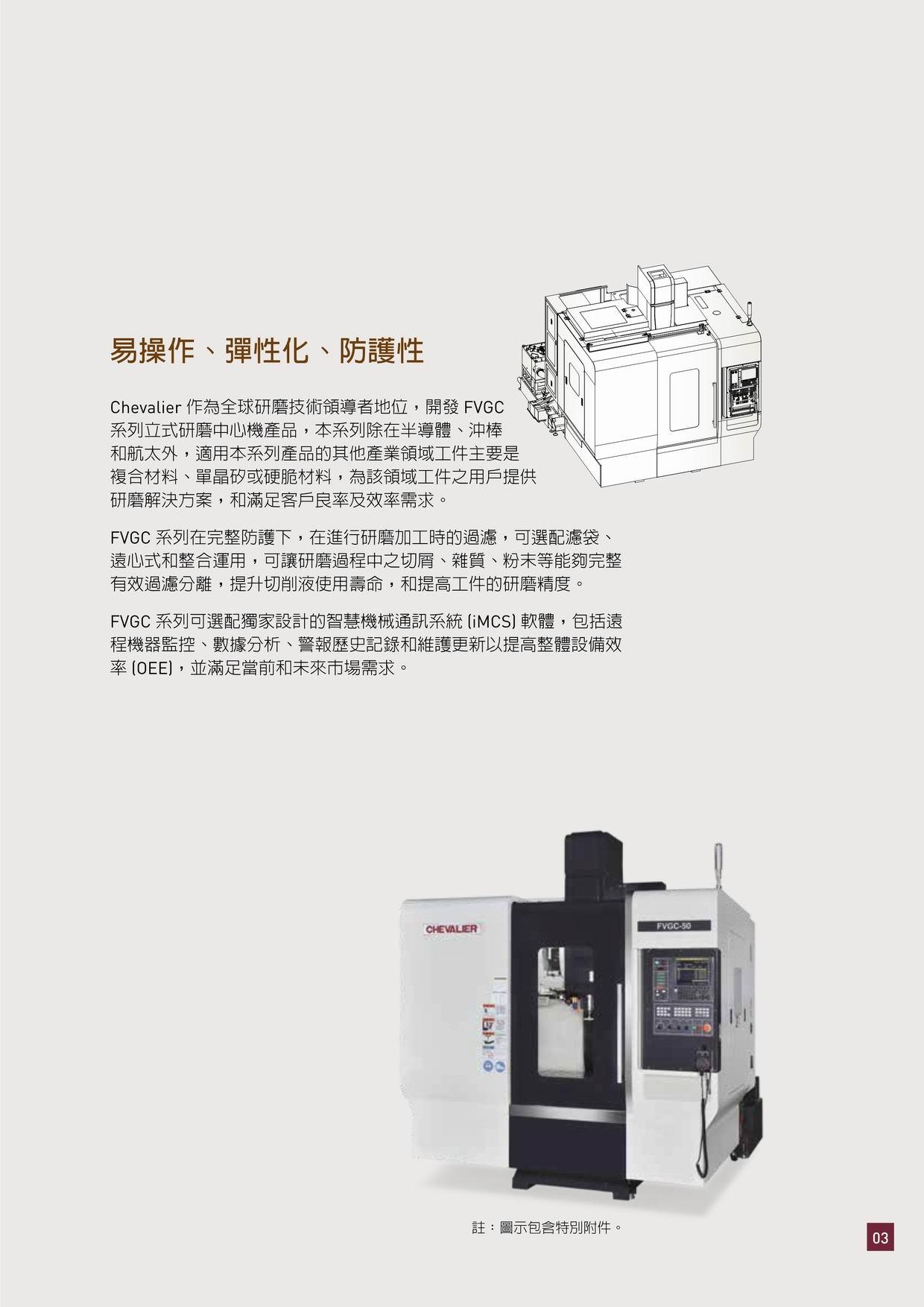 Taiwan CHEVALIER FVGC-40/50/60/63/U60 vertical grinding center machine ...
