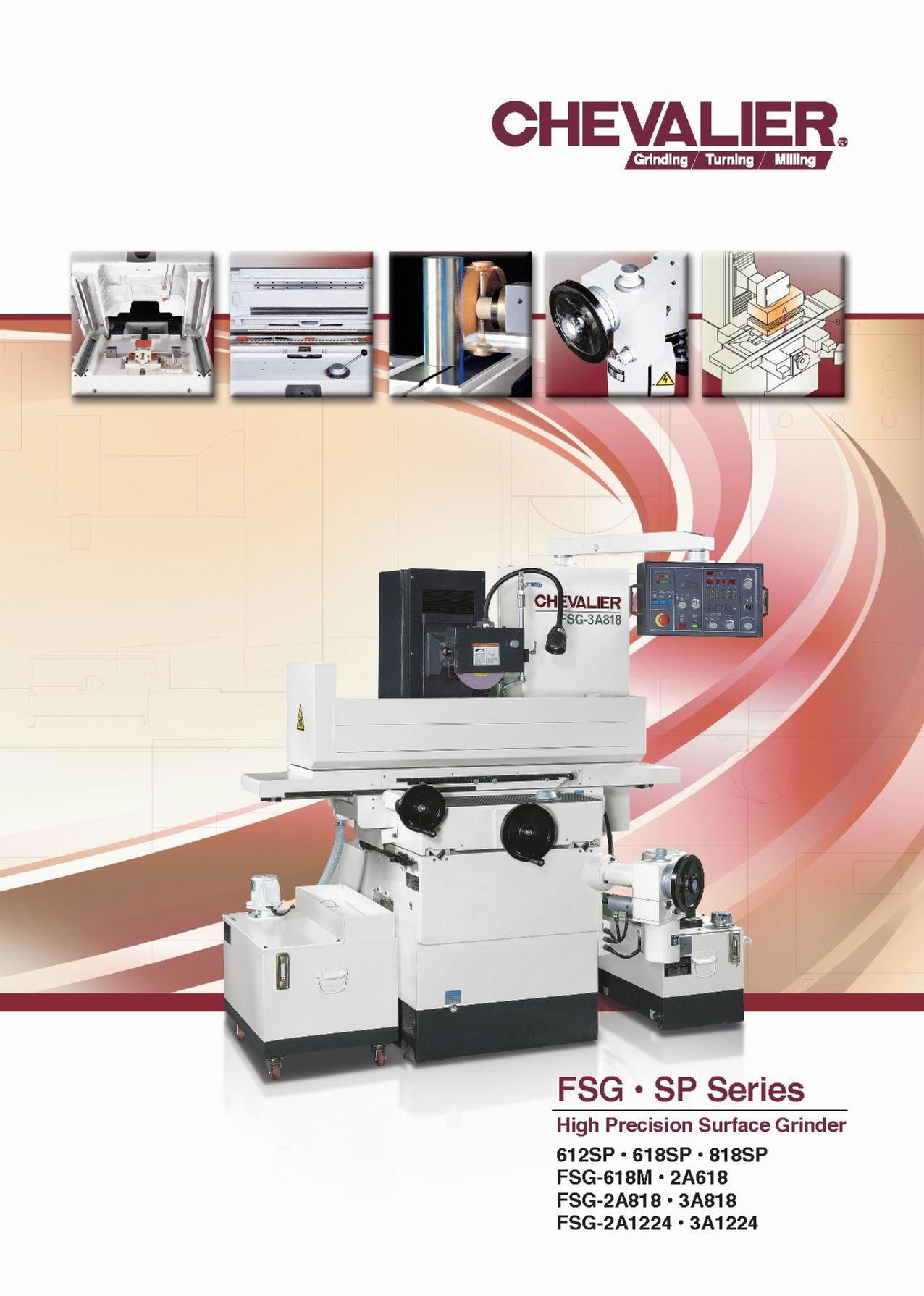 Taiwan CHevalIER CNC surface grinder large water mill original version ...