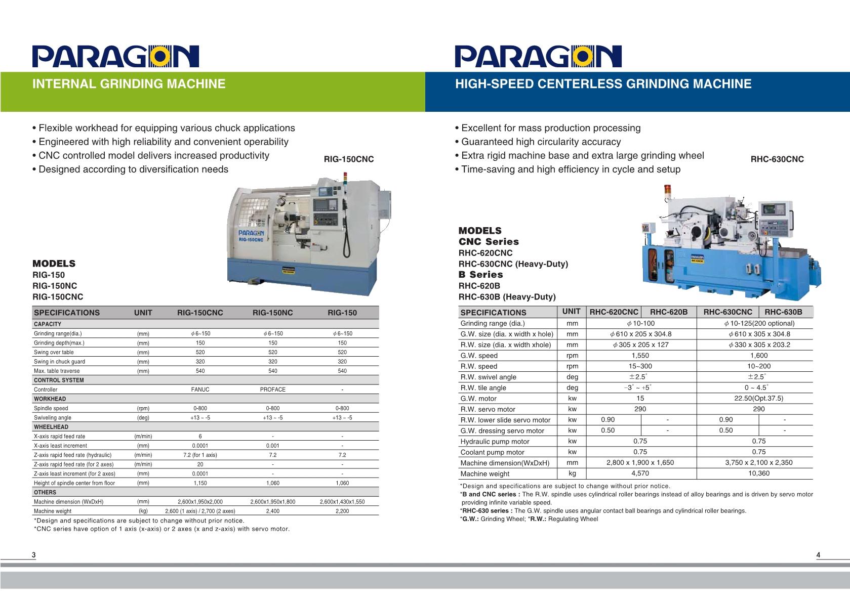 PARAGON MACHINERY Tool Grinding GT-520 GT-520G GT-530 (China Trading ...