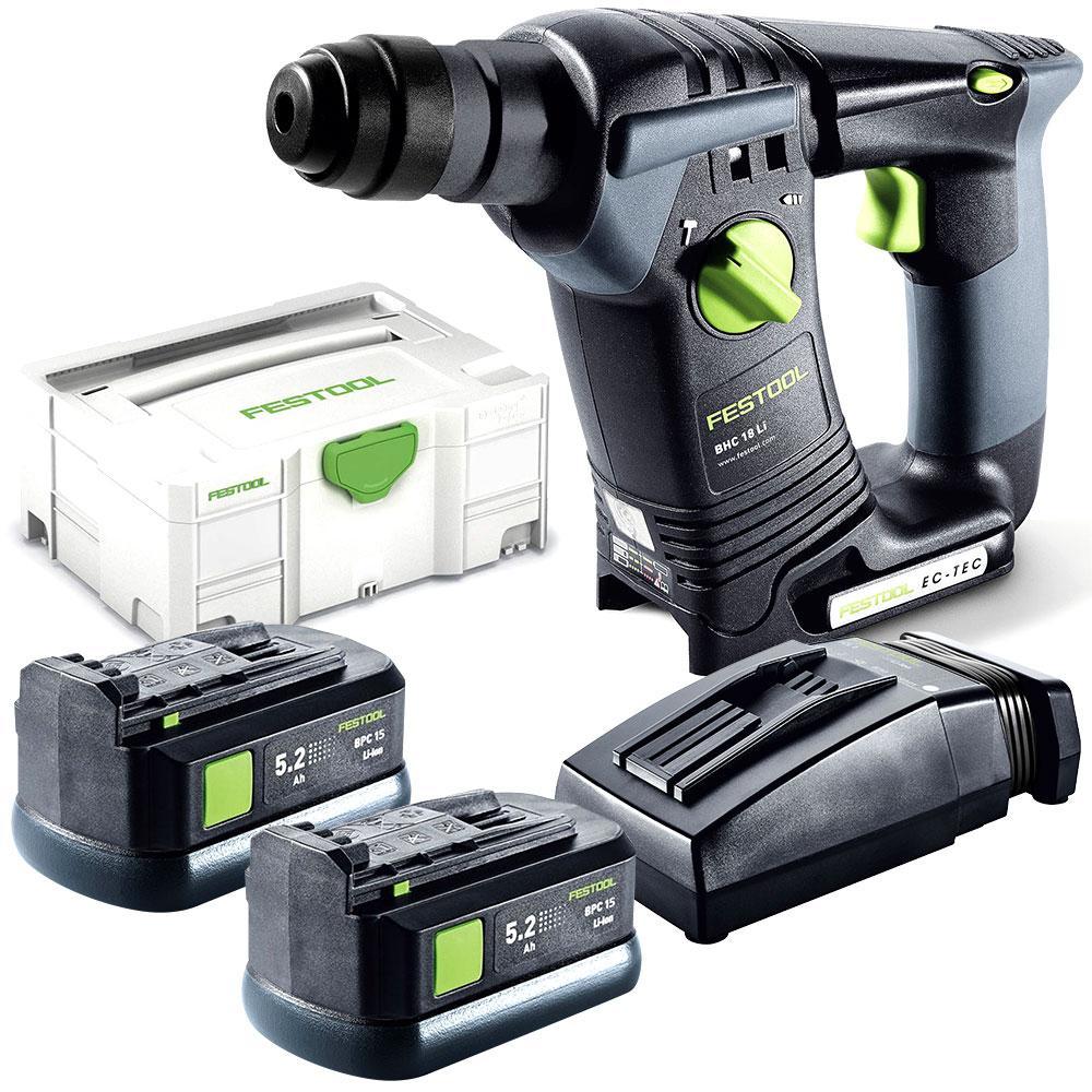 Festool BHC 18 Li 5.2Ah TCL6-Plus (575006) 18V 5.2Ah Li-Ion Cordless ...