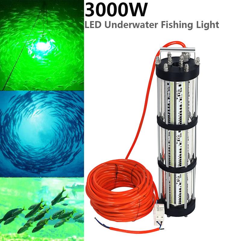 AC220-240V 3000W LED Night Fishing Boat Light Attracting Squid Fishing ...