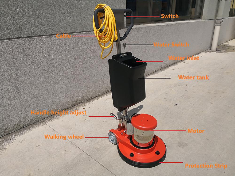 hand held Floor Scrubber scrubbing machine mopping polishing machine ...