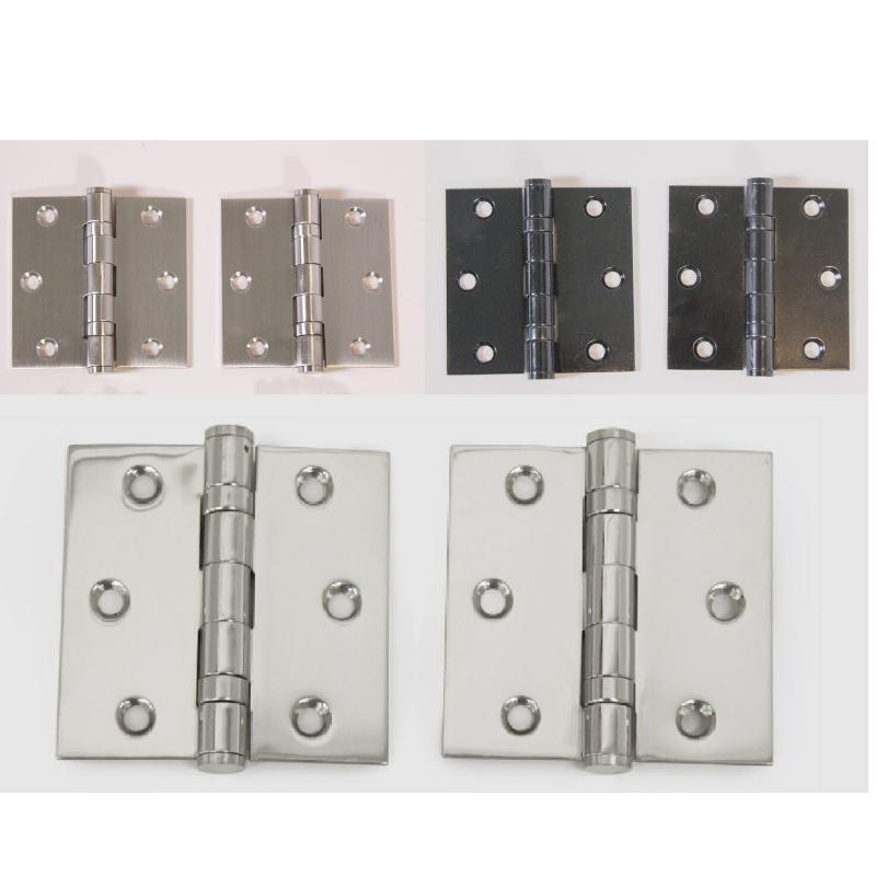 Square Corner Interior Door Hinges, Ball Bearing Hinges (3"× 3 1/2 ...