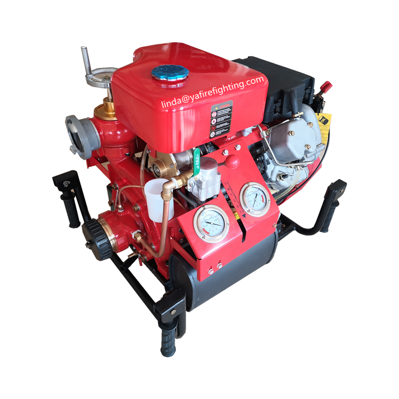 25HP China portable fire pump vehicle mounted fire pump with diesel ...