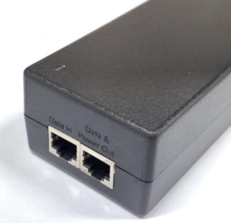 60W 48Vdc passive Gigabit PoE injector 48V PoE power supply 10/100 ...