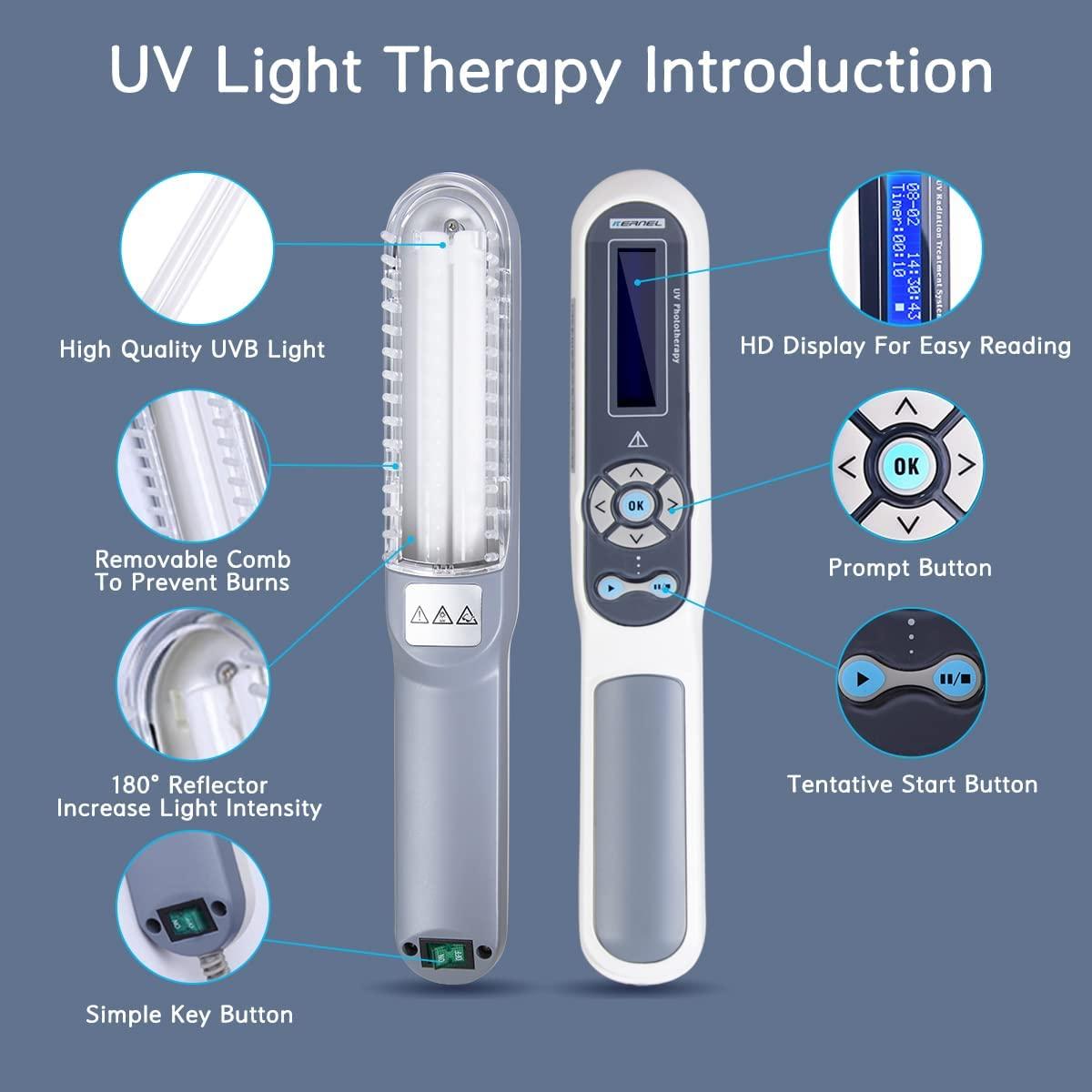 Kernel KN-4003BL vitiligo treatment device Skin Disorders Treated UVB ...