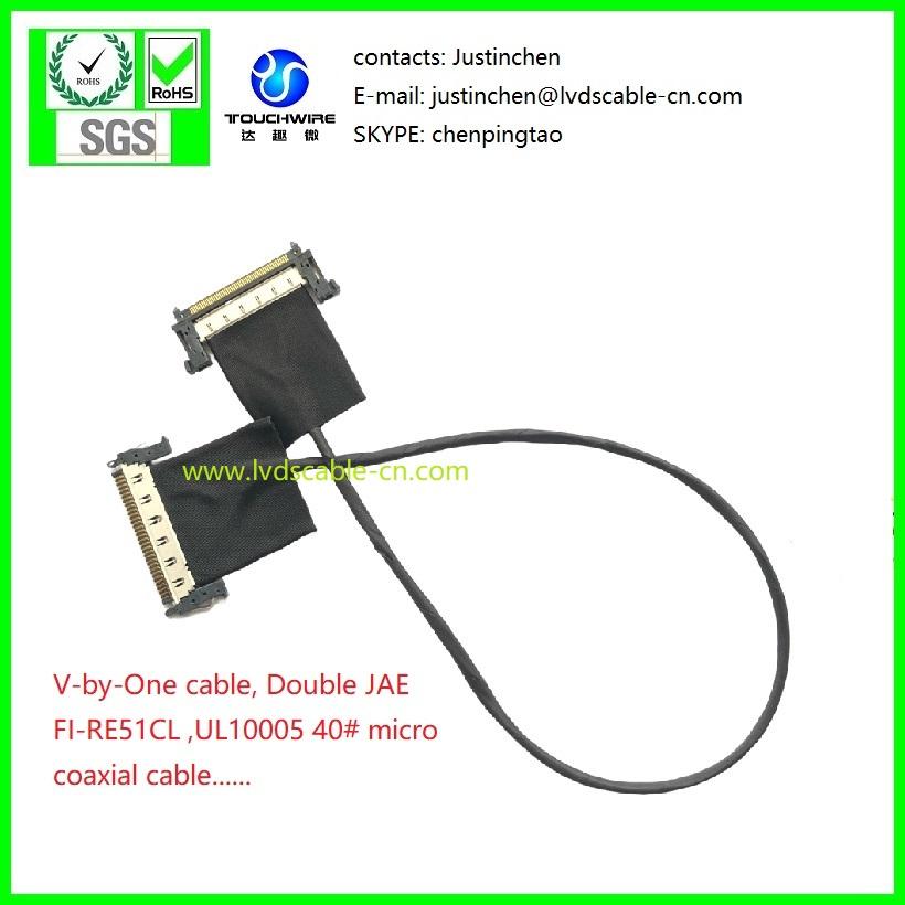v-by-one cable,双头JAE FI-RE51CL 极细同轴线，UL10005 40# - UL10005, UL1354 (中国 ...