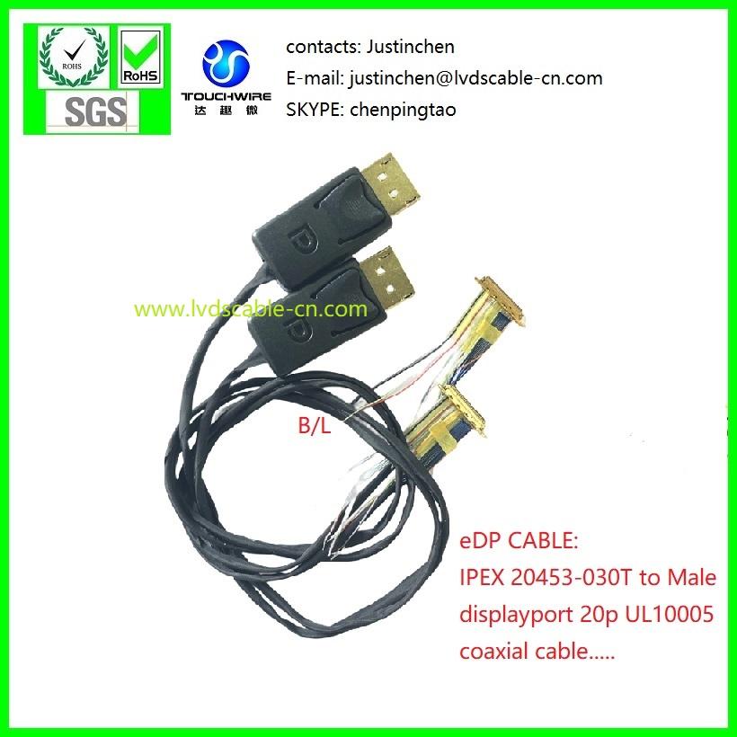 eDP cable, ipex 20453-040T,极细同轴线 - 江苏省苏州市吴中区 - 生产商 - 产品目录 - LVDS CABLE