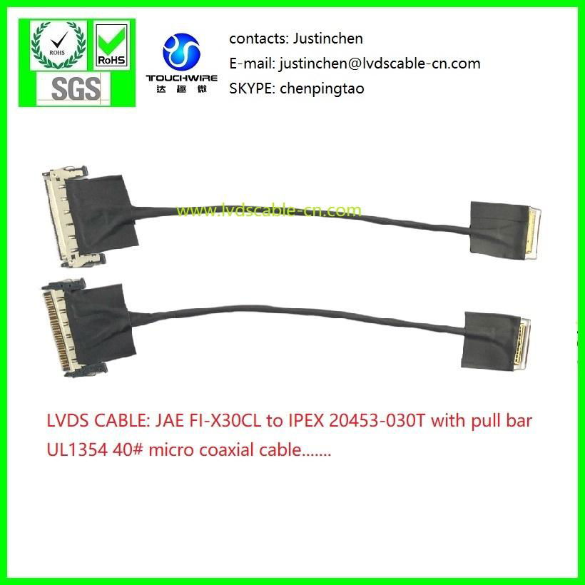 LVDS CABLE,SGC CABLE,IPEX 20453-030T to JAE FI-X30CL,UL10005 coaxial cable - ipex20453-030T ...