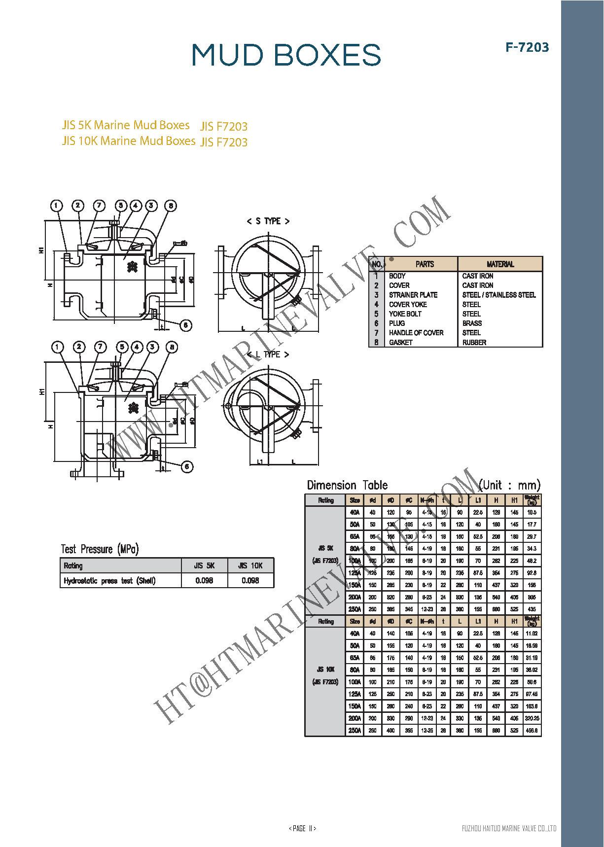 JIS F7203 Marine Mud Boxes L Type (China Manufacturer) - Valves ...