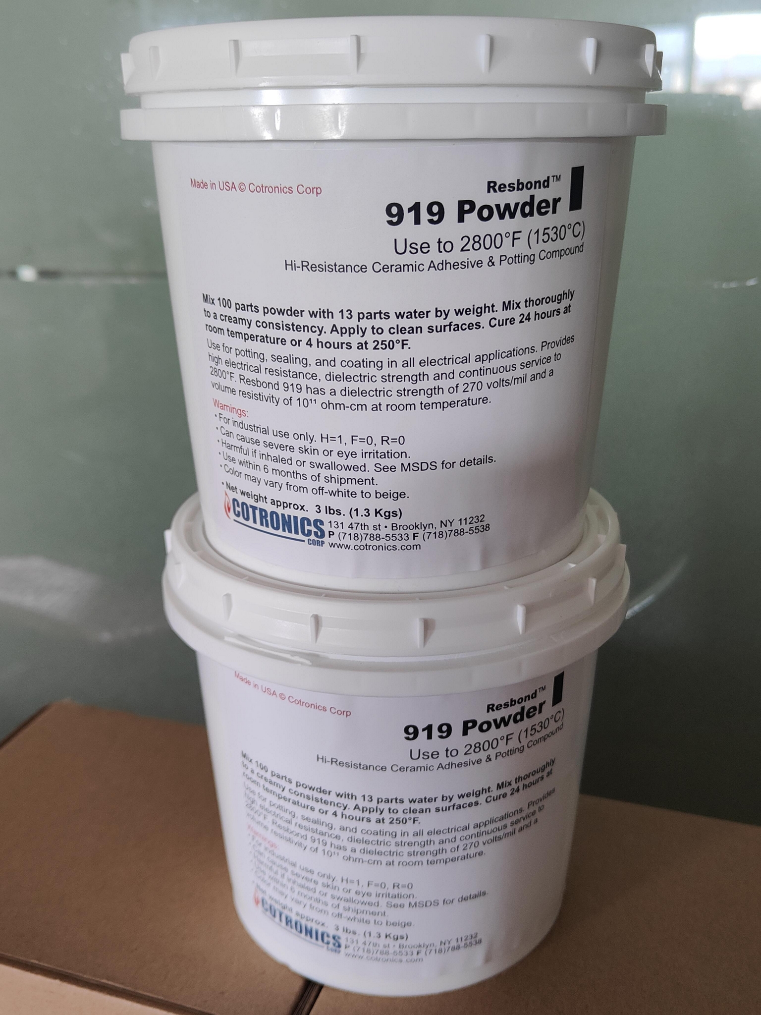 Resbond 919 powder 高絕緣性粘合劑 - 上海市 - 生產商 - 產品目錄 - 悍瑞實業（上海）有限公司