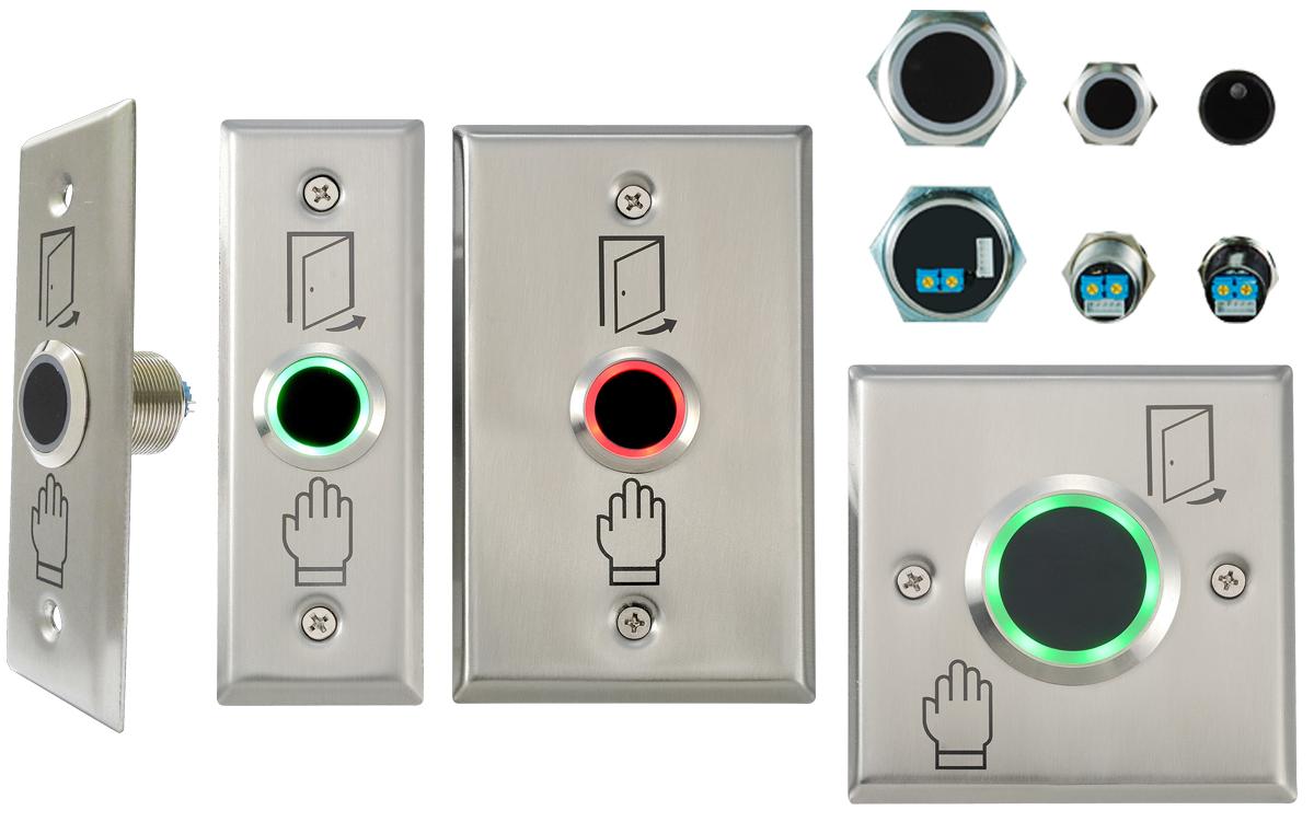 Infrared Touchless Sensor Button Exit button switch for lock door ...