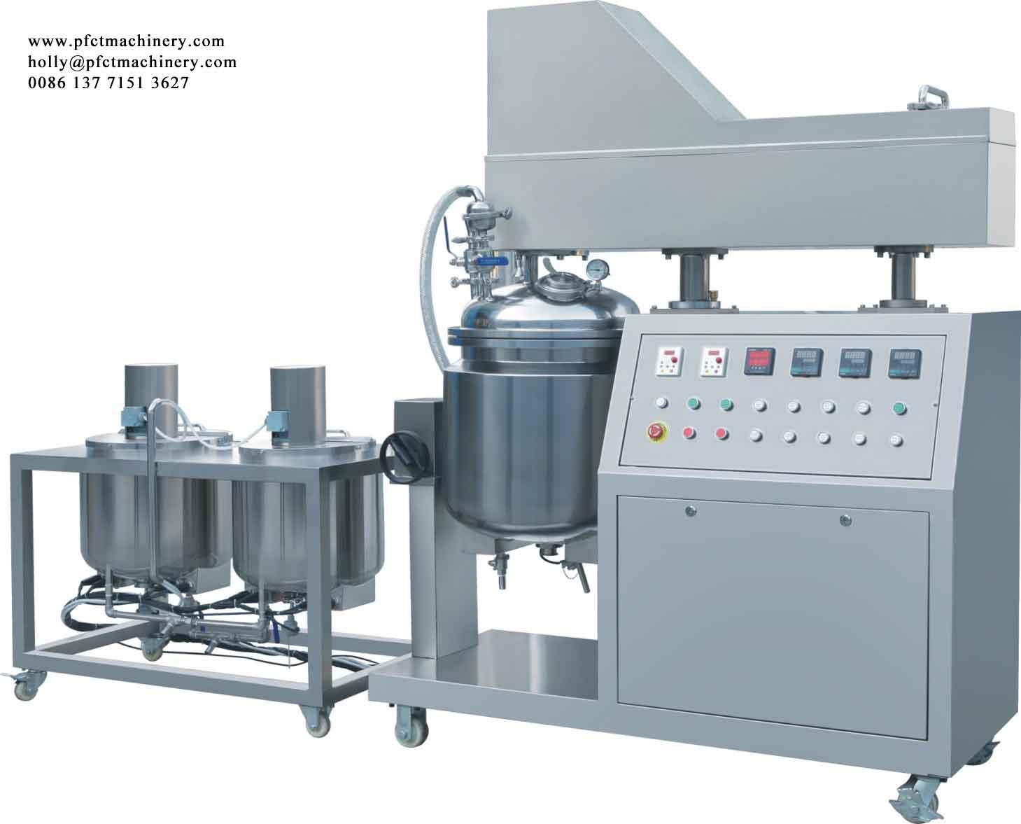 Vacuum emulsifying mixer for cosmetic pharmaceutical plant - ZJR-50 ...