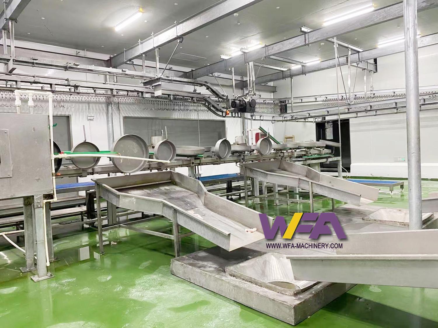 White & red Offal Synchronous Quarantine Conveyor Of Sheep Slaughtering ...