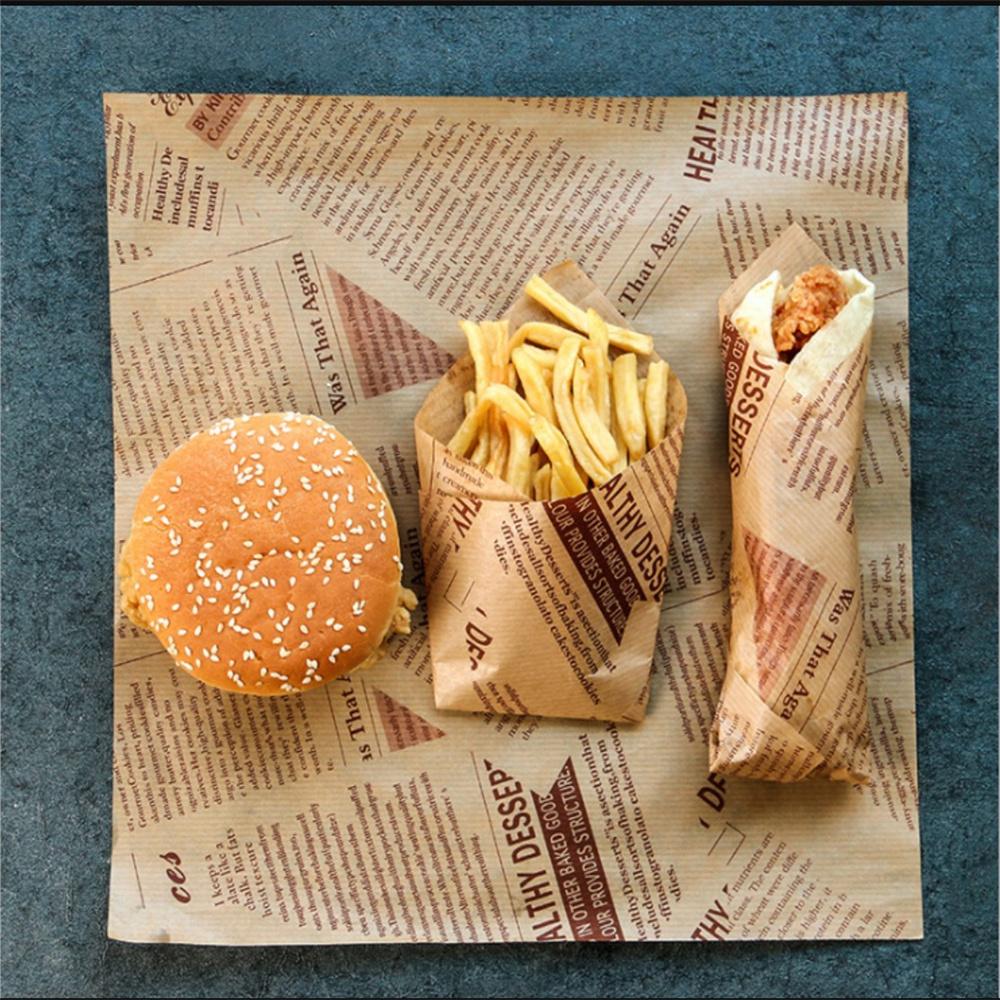 Wrapping Paper Food Custom Food Liner Paper - customizable - DECHEN ...