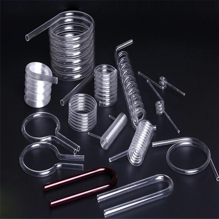 Spiral Quartz Tube Coiled Quartz Glass Pipe For Optical Instruments Lab ...