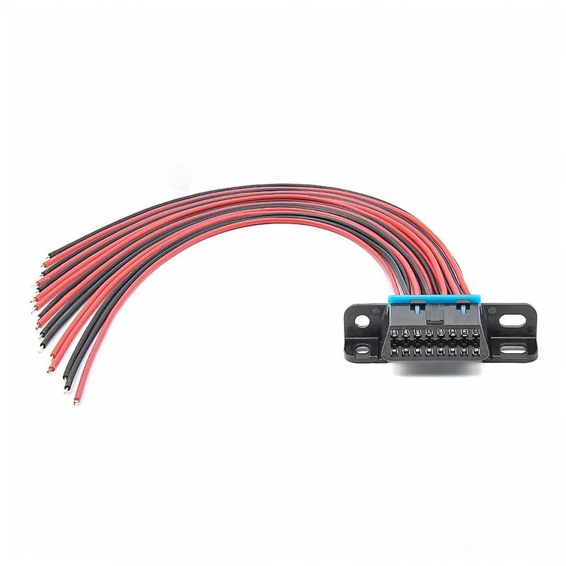 30cm universal terminal female 16 core automotive diagnostic extension ...