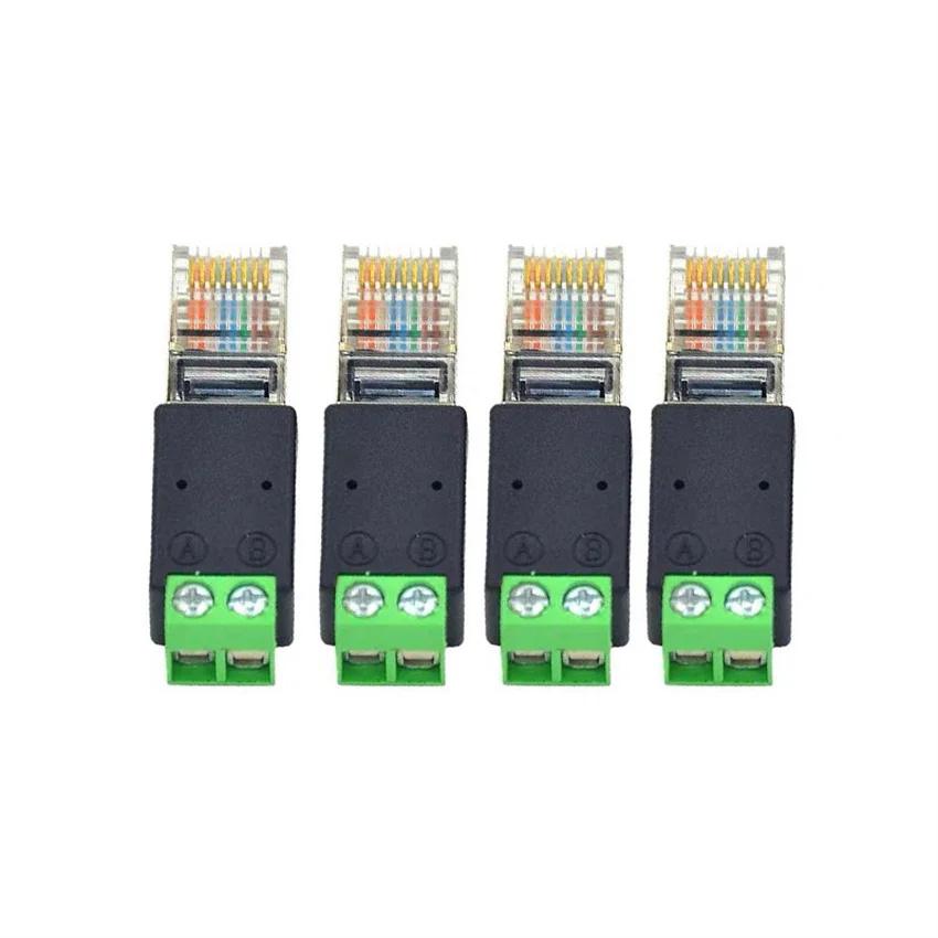Terminal okablowania RJ45 do 3Pin RJ45 do RS485 kryształowa opaska na ...