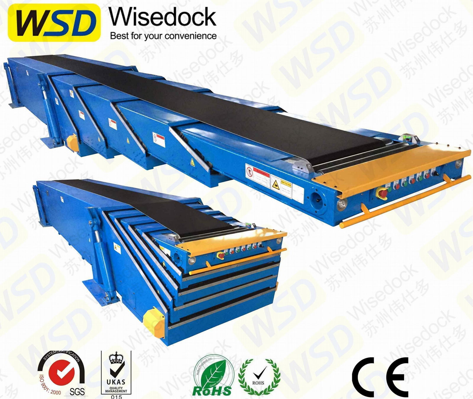 Telescopic Belt conveyor - TBC2S/3S/4S/5S - Wisedock (China ...