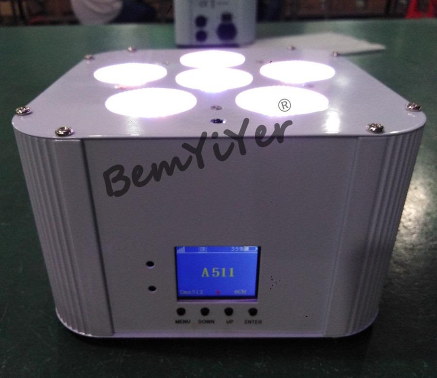 DJ led uplighting 6x18W RGBWA UV 6in1 Battery Wireless DMX led Par - BY ...