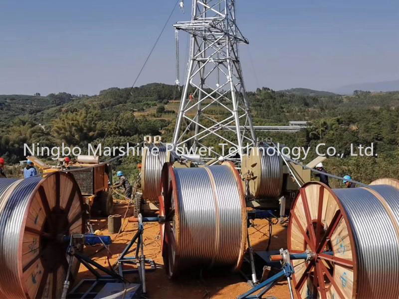 Heavy Duty Cable Hydraulic Tensioner Overhead Line Transmission - SA ...