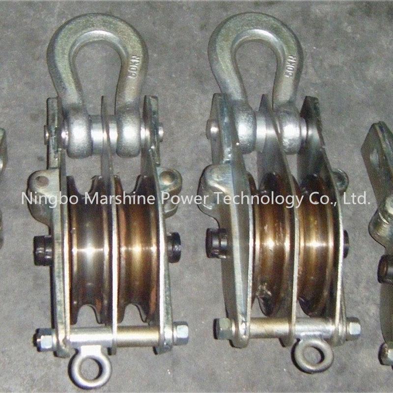 Aluminum Steel Both Side Opening Dual-Sheave Cable Stringing Block ...