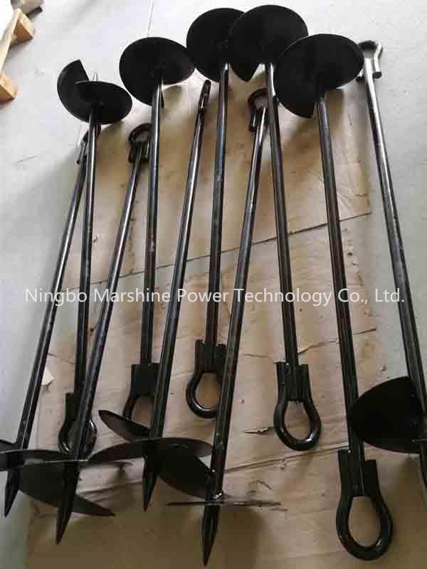 Construction Traction Line Lifting Floor Pole Screw Ground Anchor Earth ...