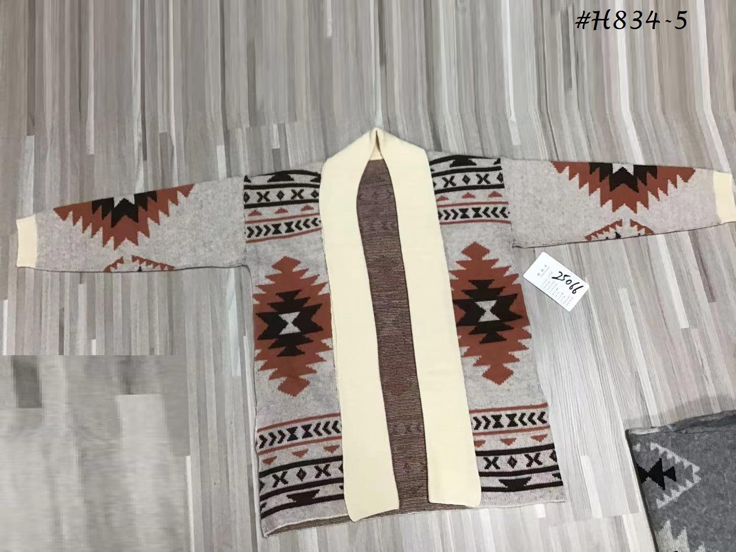 AZTEC DESIGN Sweater knit short cardigan #H834-5 - BLUEBERRY (China ...