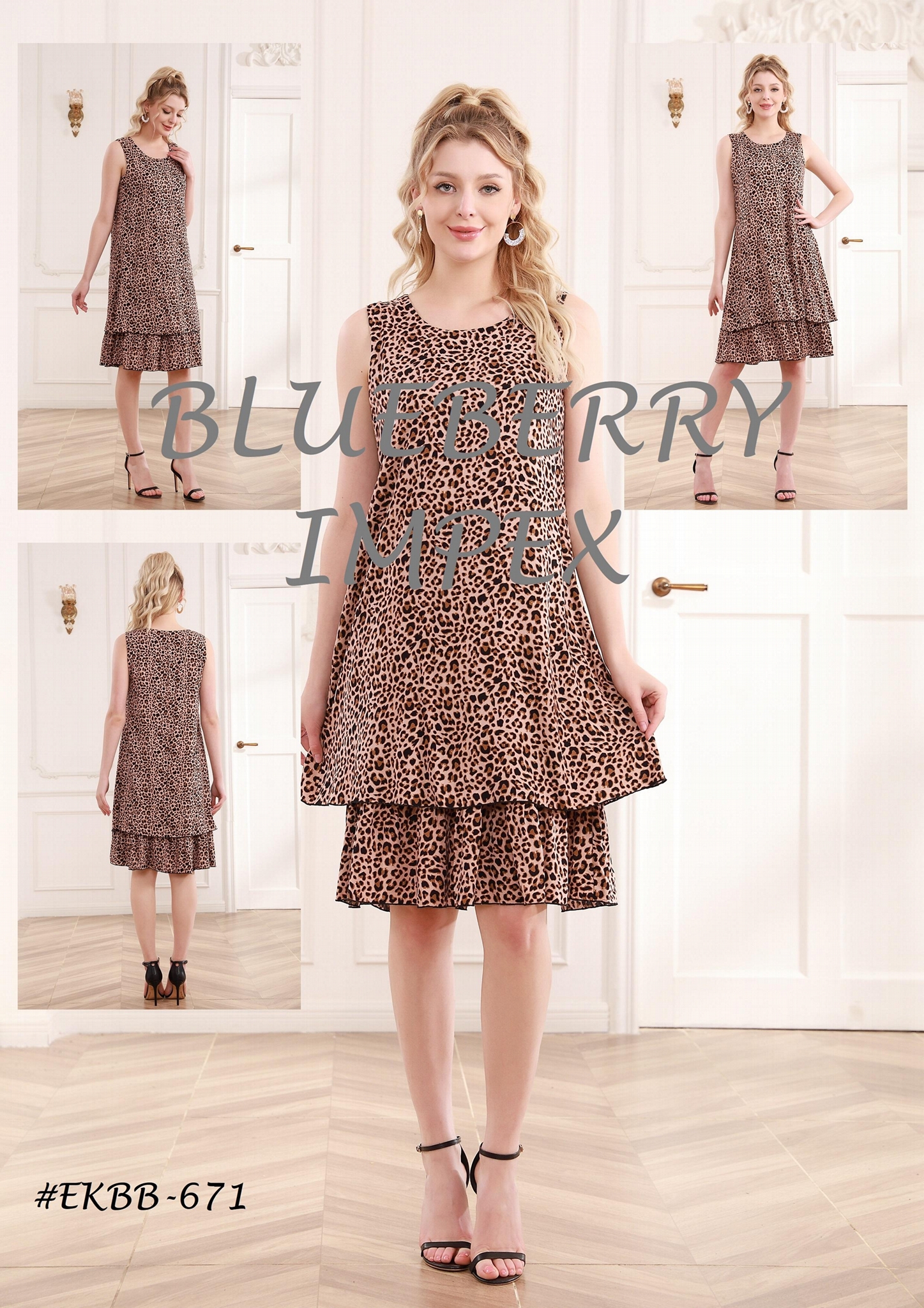 Ladies rayon dress - EKBB-671 - Blueberry (China Manufacturer) - Other ...
