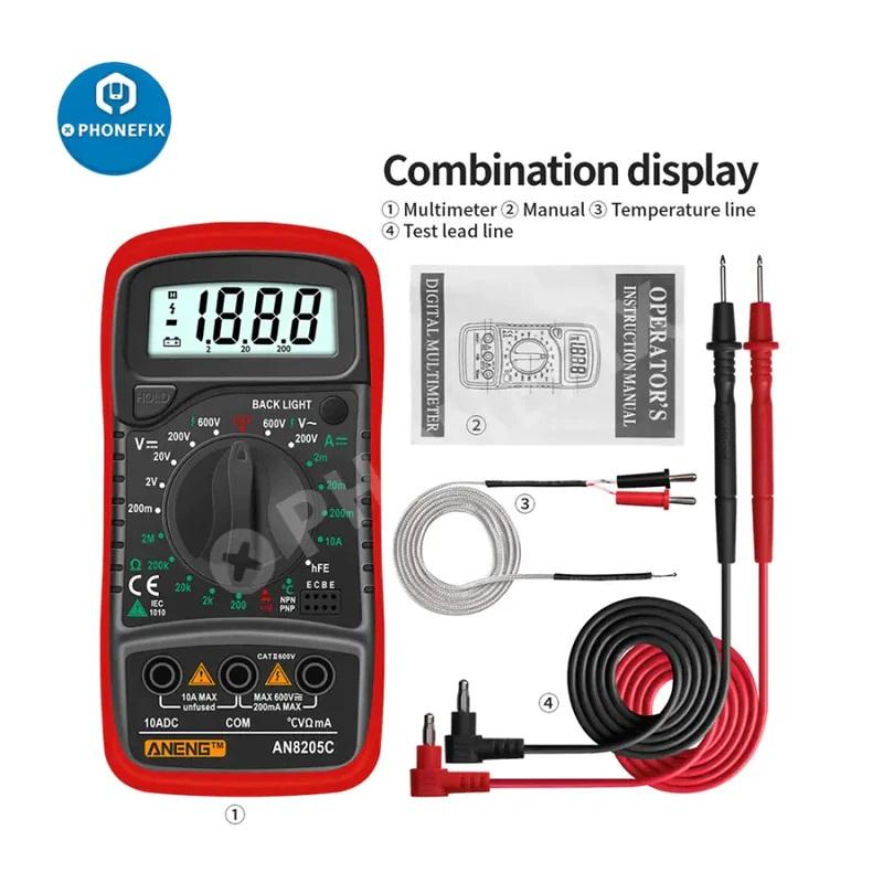 ANENG AN8205C Digital Multimeter AC/DC Voltage Meter Tester - XZ2288 ... ANENG AN8205C Digital Multimeter AC/DC Voltage Meter Tester - XZ2288 ...