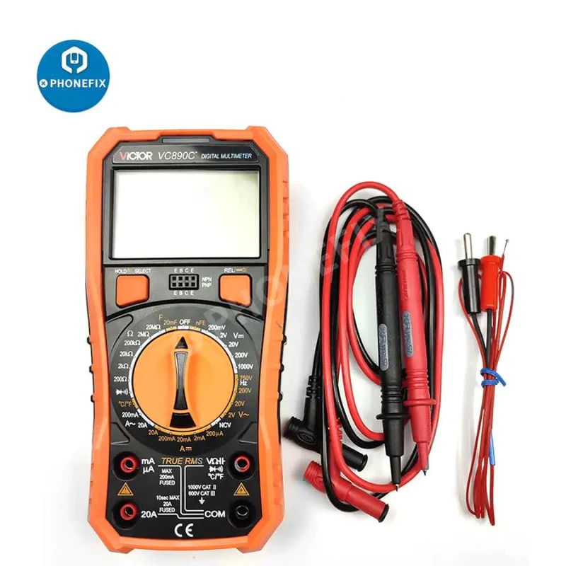 VICTOR VC890C+ Digital Multimeter phone repair tool. - VC998 - phonefix ...